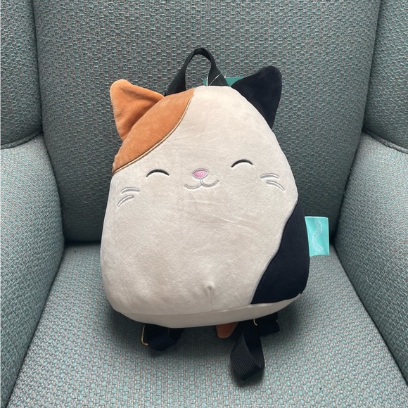 Squishmallows | Accessories | Squishmallow Cam The Cat Plush Backpack ...